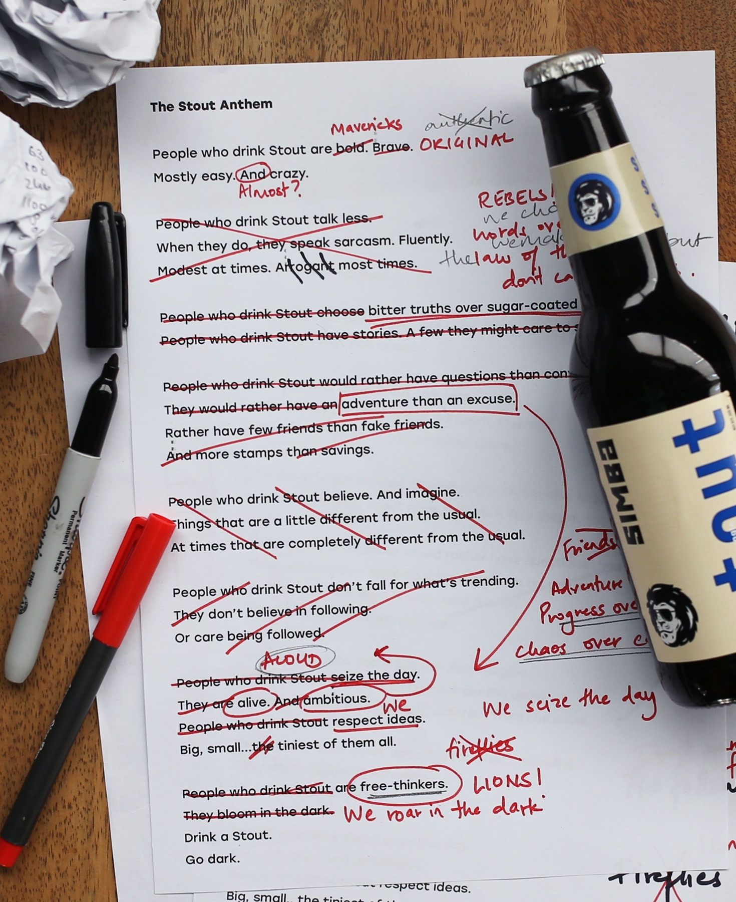 Opposite - The Simba Stout Anthem | Branding & UX Design Studio